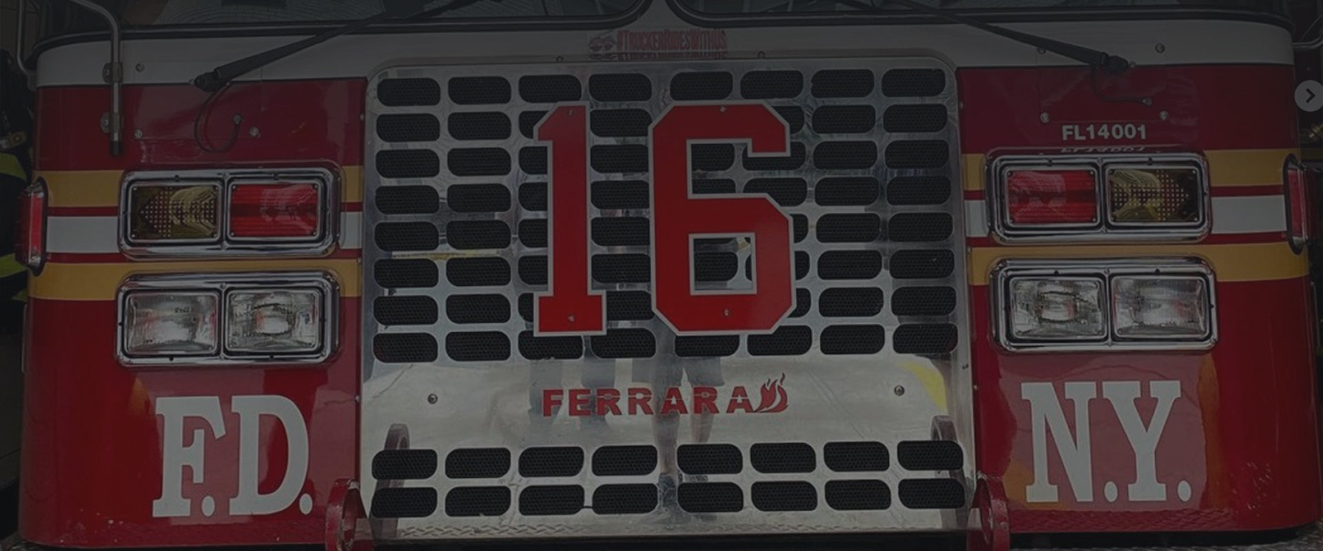Custom Fire Apparatus Grille Numbers and Full-Width Mud Flaps