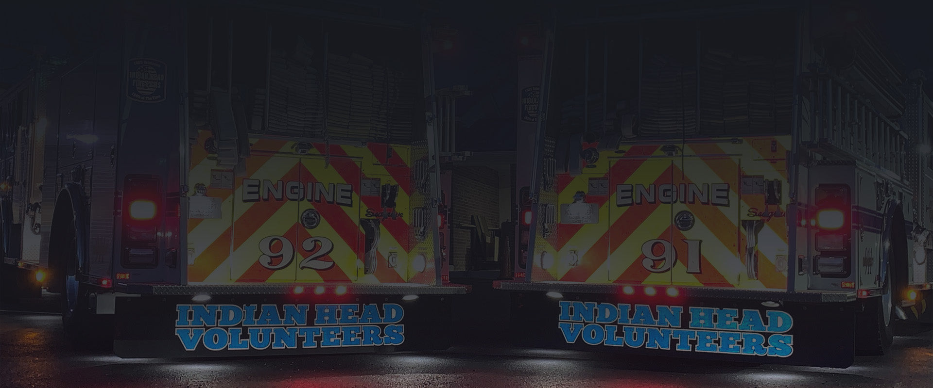 Custom Fire Apparatus Grille Numbers and Full-Width Mud Flaps